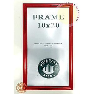 RED Poster Frame 10x20 Inches, snap frame, Outdoor Poster Display Unit (Aluminium)
