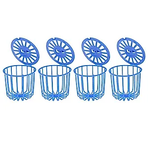 POPETPOP Bird Feeder Parrot Fruit Vegetable Holder Bird Treat Holder Cage Hanging Food Basket Container for Macaw African Grey Cockatoo