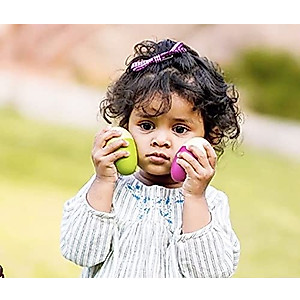 Shumee Toys - Wooden Egg Shakers for Babies (6 Months+) - Musical Rattle Montessori Toy - Set of 2 Maraca Eggs (Blue and Orange)