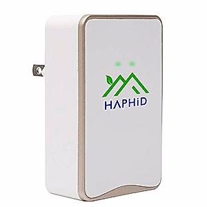HAPHID Ionizer Air Purifier Ion Generator Plug In with Highest Output - Up to 32 Million Anions/Sec,Portable Filterless Ion Air Purifier for Home/ Office Purify: Odors,Pets Smell Etc (1-Pack)