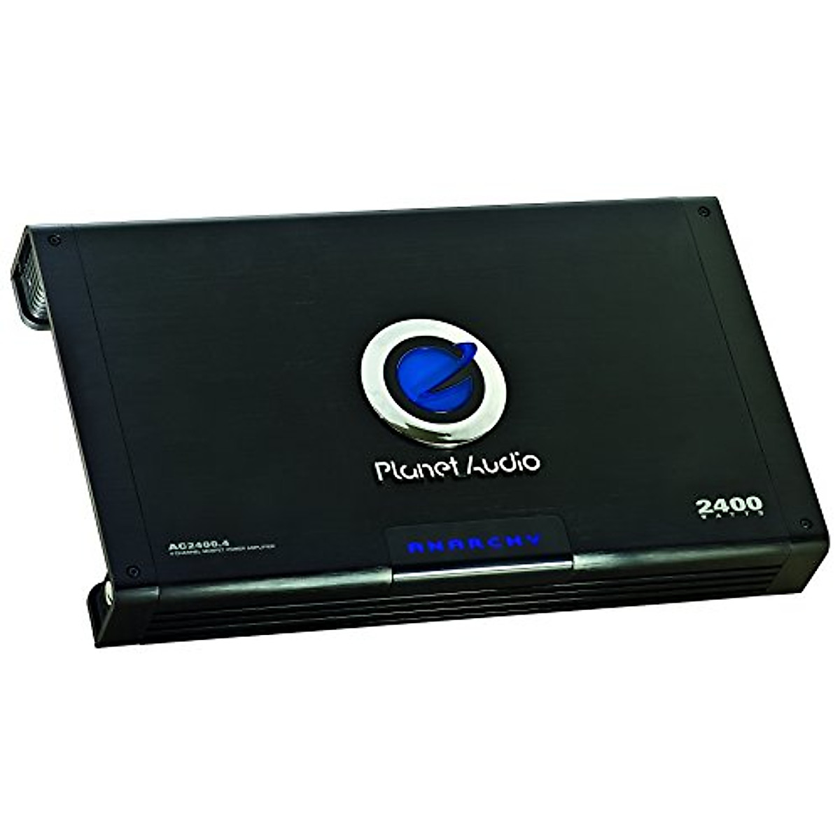 Planet Audio AC2400.4 Anarchy Series Car Audio Amplifier - 2400 High Output, 4 Channel, Class A/B, High/Low Level Inputs, High/Low Pass Crossover, Bridgeable, Full Range, For Stereo and Subwoofer