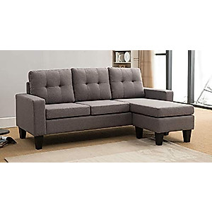Milton Greens Stars Douglas SECTIONAL Sofa with Reversible Chaise, Grey