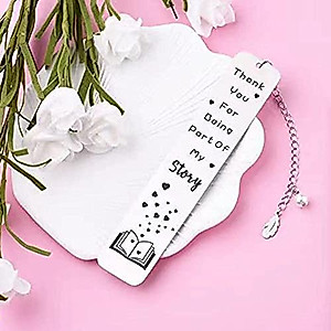 WNPXQNT DHliIQQ Steel Reading Bookmarks,Thank You Appreciation Gift for Women Tassel Men Collea Bookmark for Coworker with