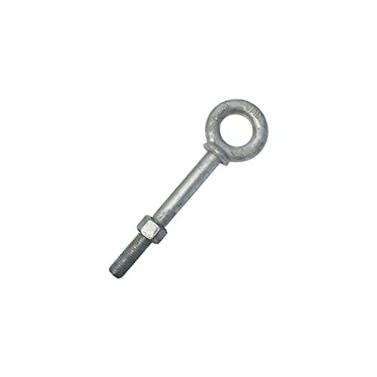 Indusco 36500106 Steel Eyebolt, Not For Lifting, Galvanized Finish, 24" Length, Threads, Imported
