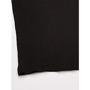 Evolve Men's Cotton Comfort Square Cut Tank Multi Pack, Black, Large