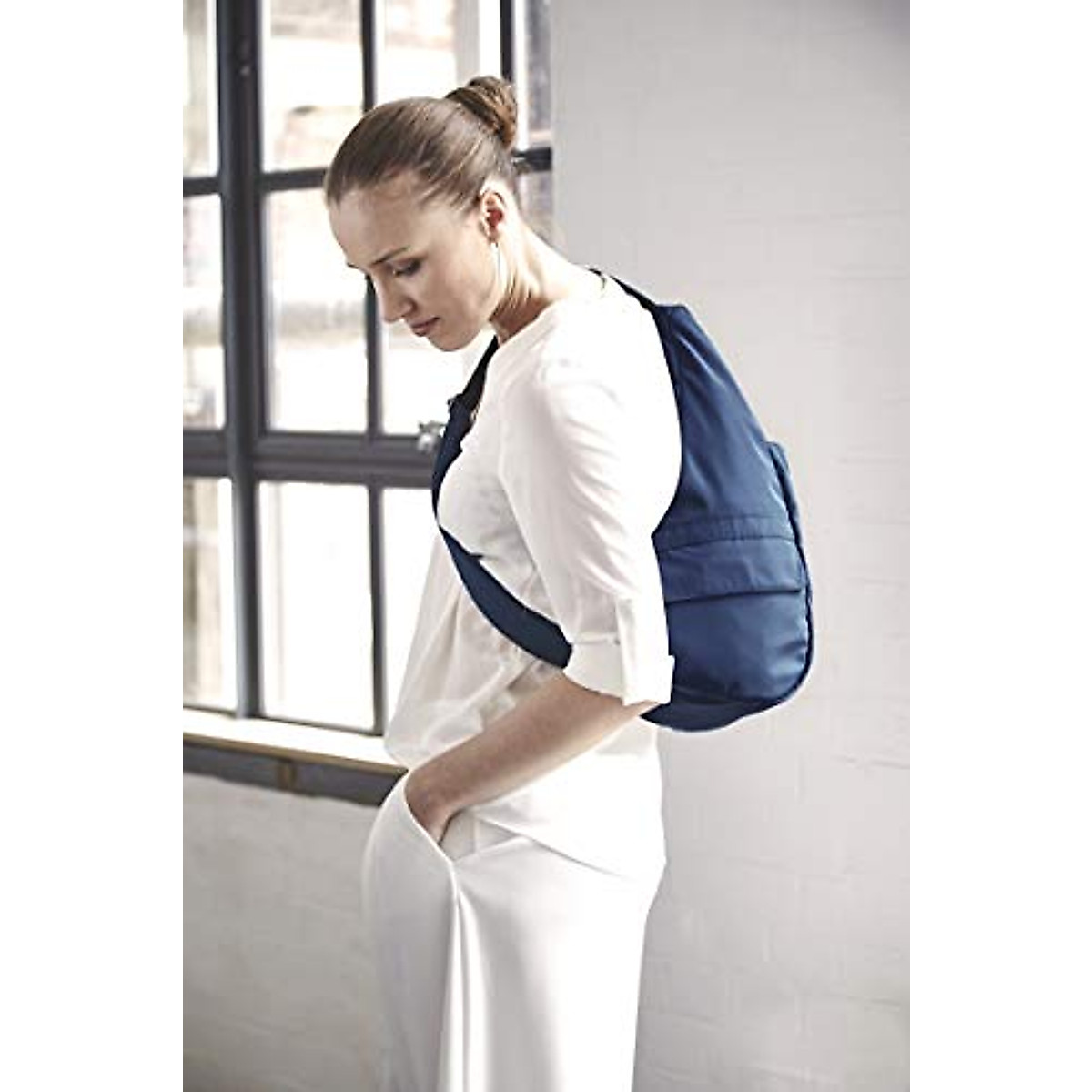 AmeriBag Classic Healthy Back Bag tote Microfiber Extra Small (Navy)