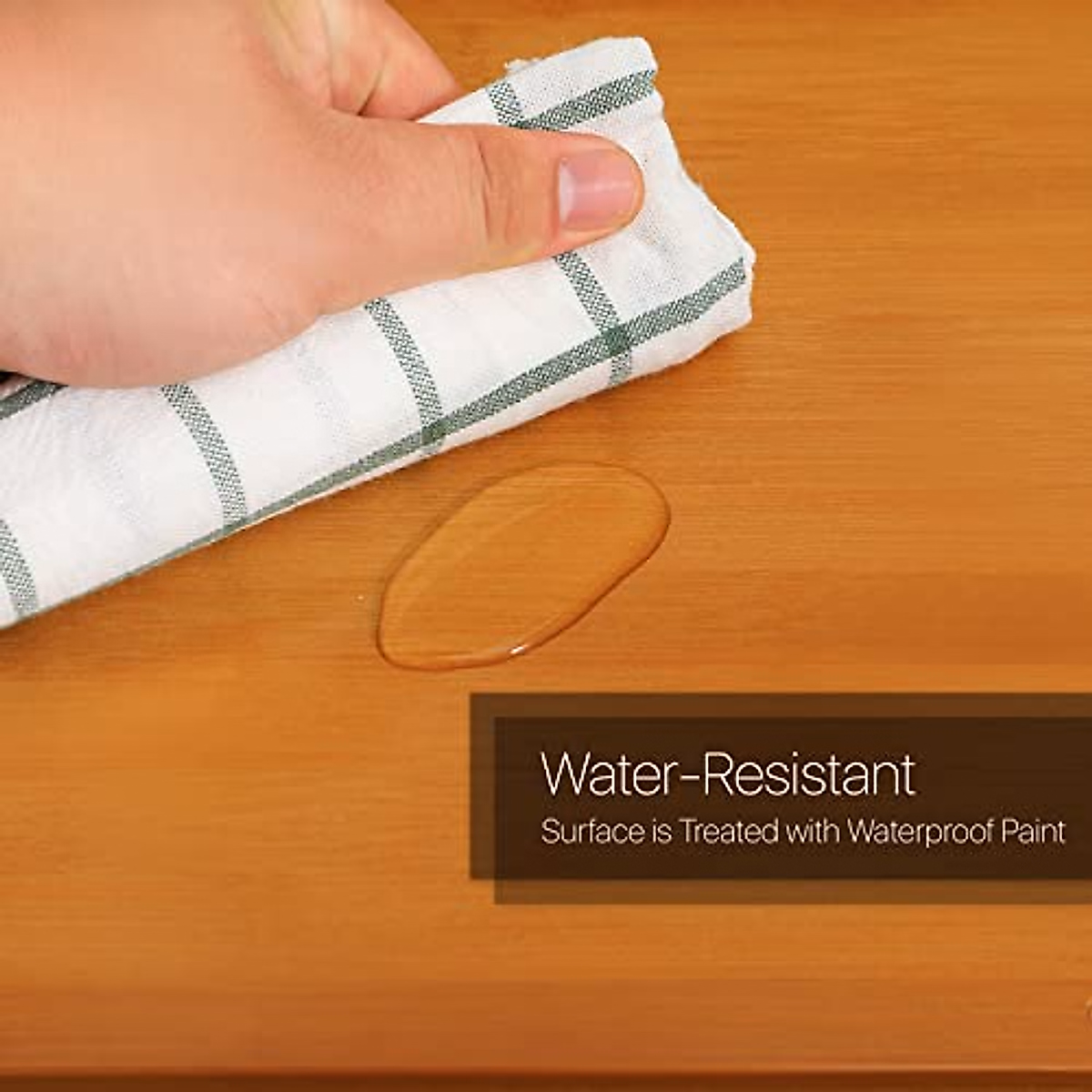 MoNiBloom 4 Tier Bookcase with 2 Drawers, Bamboo Tall Multifunctional Shelf Storage Organizer Book Display Shelves for Bedroom Living Room Office, Brown