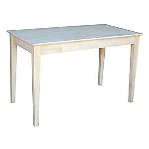 International Concepts Basic Desk with Drawer, Unfinished