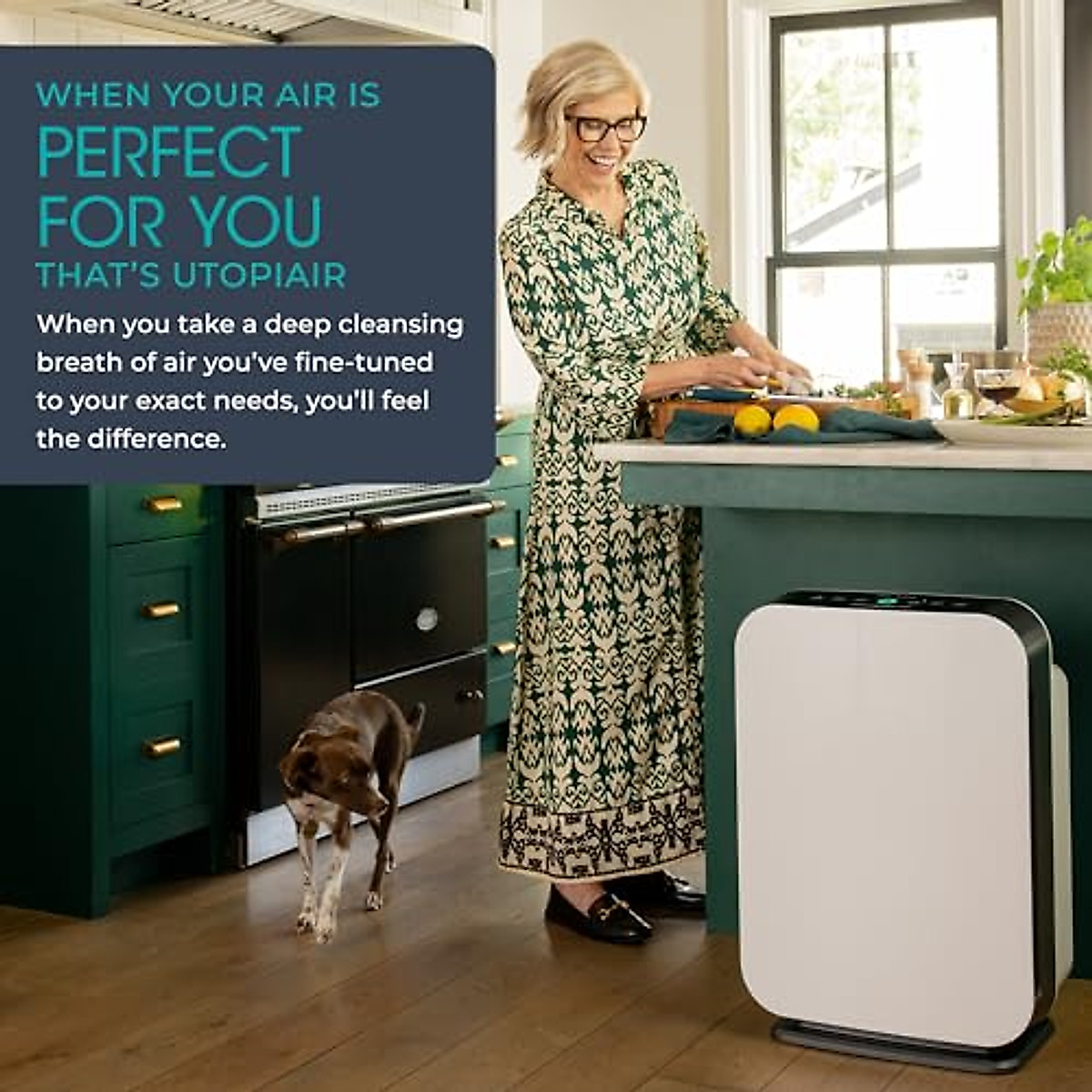 Alen Air Purifier BreatheSmart Flex HEPA w/ VOC/Smoke Filter - 1400 Sq. Ft - Perfect for Bedrooms - Captures Allergens, Dust, & Mold + VOCs & Smoke