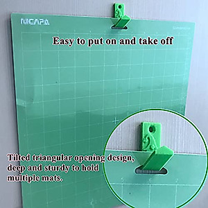 4 Pack Cutting mat Hanger/Cutting Mat Storage for Cricut, Standard Grip Cutting Mat holder for Cricut Explore One/Air/Air 2/Maker, Cut Mats Accessories for Cricut (Color Bundle)