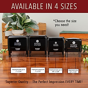 Custom Signature Stamp - Self Inking Personalized Signature Stamp | Choose Ink Color | Great for Signing Legal Documents, Checks and Other Paperwork at Home and at Work