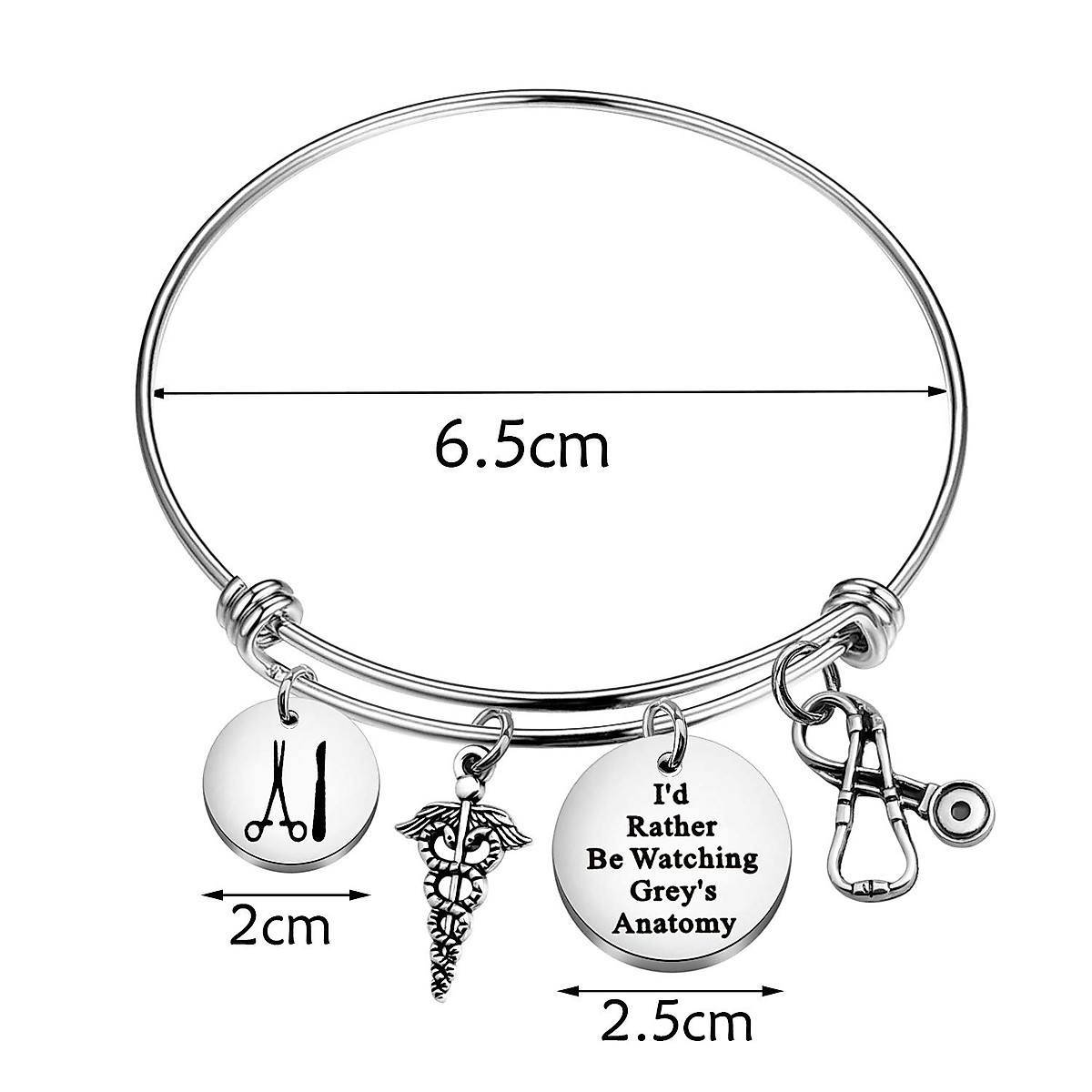 ENSIANTH I’d Rather Be Watching Bracelet Gift for for Fans You are My Person Gift (Anatomy BR)