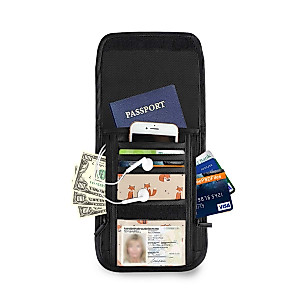 ALAZA Cute Animal Fox Print Small Crossbody Wallet Purse Cell Phone Bag Rfid Passport Holder with Credit Card Slots