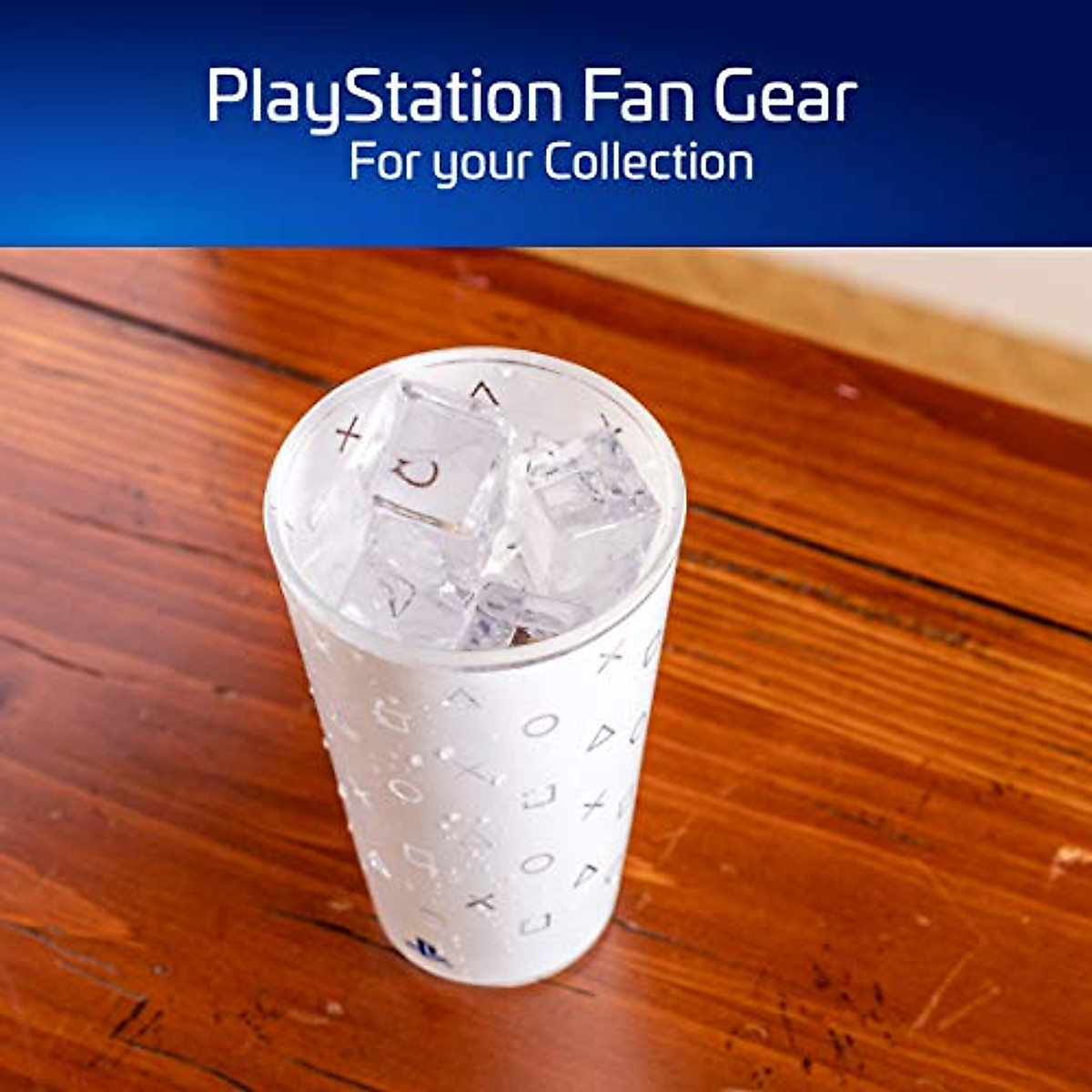 Paladone Playstation Glass PS5, Multicolor, PP7921PS, 400 milliliter