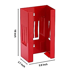 Mayouko Magnetic Glove Dispenser Holder, Red Glove Box Holder Wall Mount for Tissues, Disposal Gloves, Wipes, Tool Cart Accessory, 8LBS