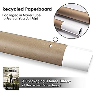 LuxBay HD Canvas The Walking Merch Dead Poster Print Decoration Wall Art for Room Decor 12"x18"