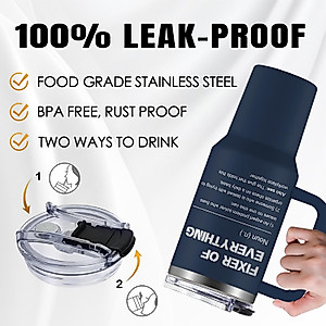 NIAXAUYT Let Me Drop Everything 40oz Stainless Steel Insulated Tumbler, Funny Gifts for Coworker Boss Day Gift for Men, Fixer of Everything Gifts for Birthday/Christmas/Appreciation Office Mug