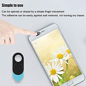 Lens Cover, Durable 3pcs Webcam Cover Sticker for Tablets(Black)