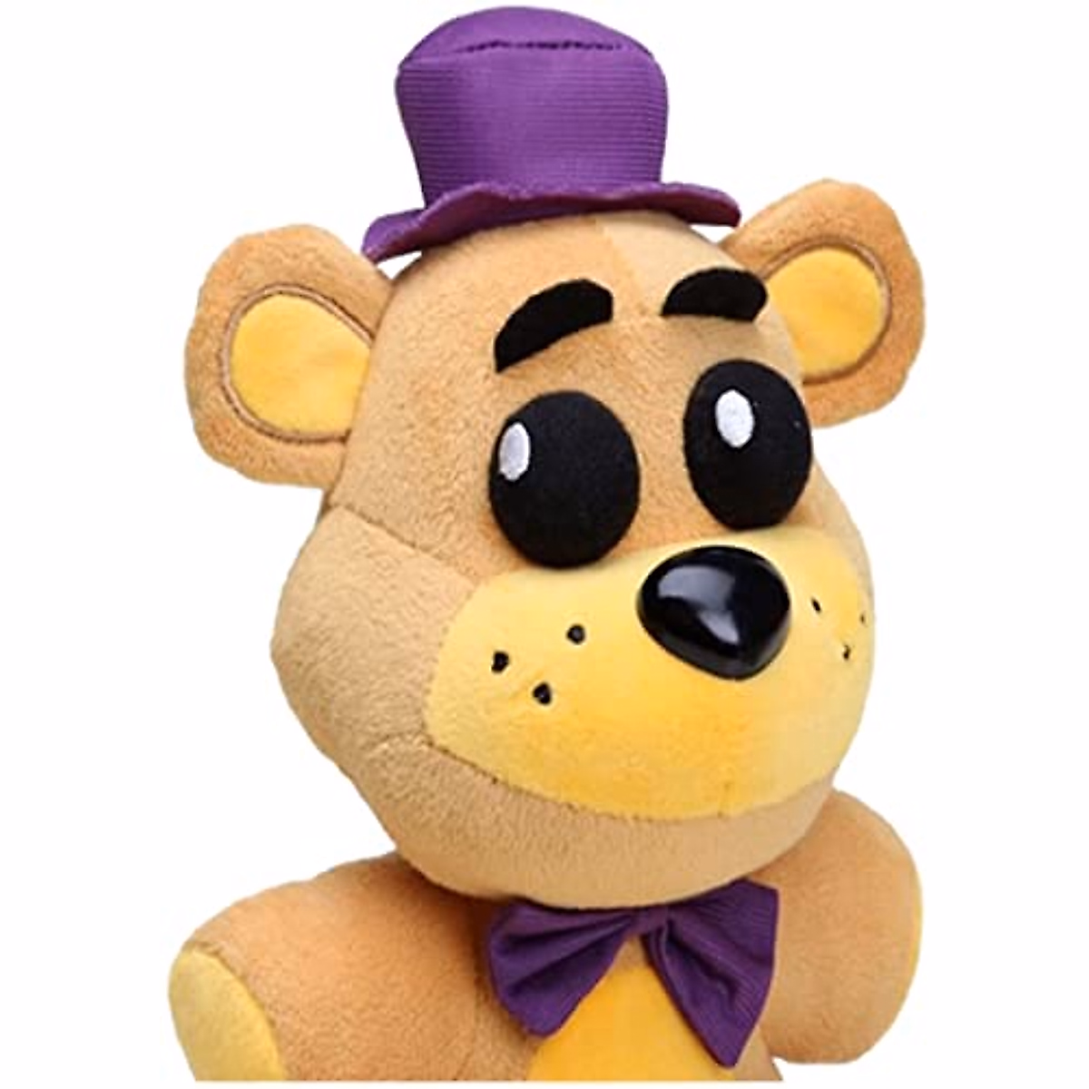 DOGIACO Golden Freddy Purple Hat 7'' Stuffed Animal with Keychain (in Stock US) Toy Golden Fazbear Plushie Soft/Fazbear Collectible Figure/F-N-A-F Nightmare/Freddy Plush Toys