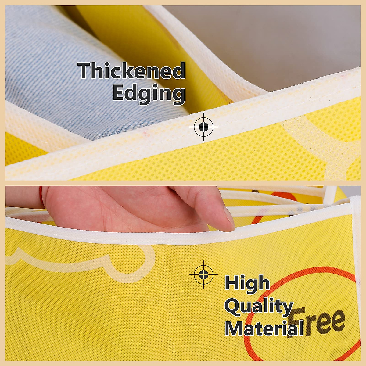 Upgraded Clothes Organizer for Folded Clothes, TIGARI Clothes Organizer for Closet, Compartment Storage Box for Jeans, Trousers, T-shirts