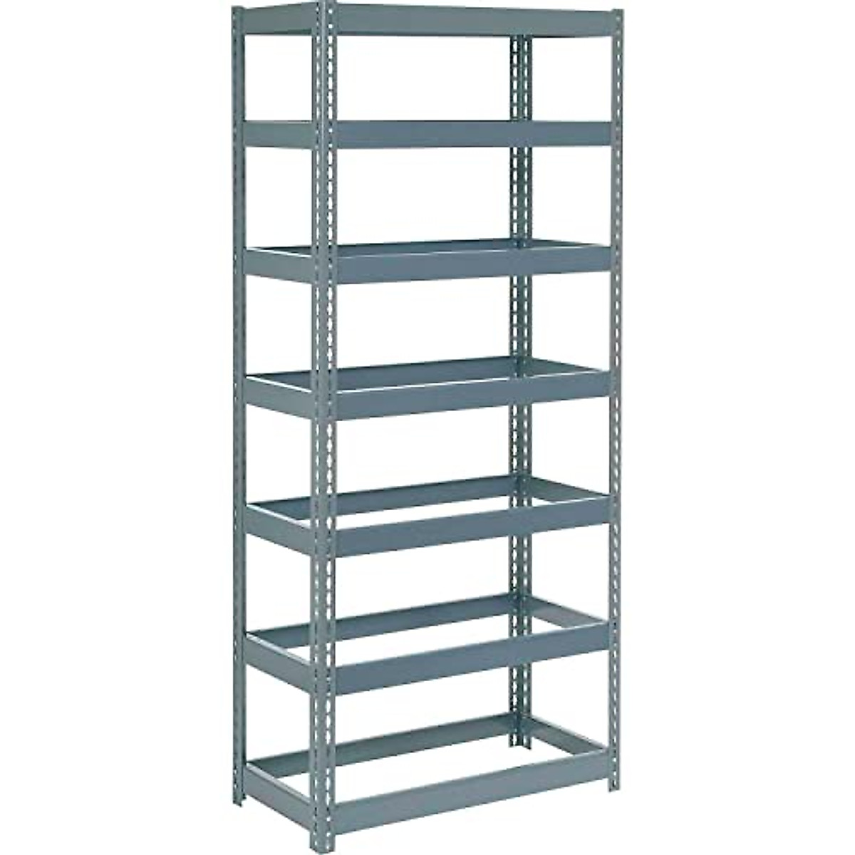 Global Industrial Extra Heavy Duty Shelving 36"W x 24"D x 96"H With 7 Shelves, No Deck, Gray