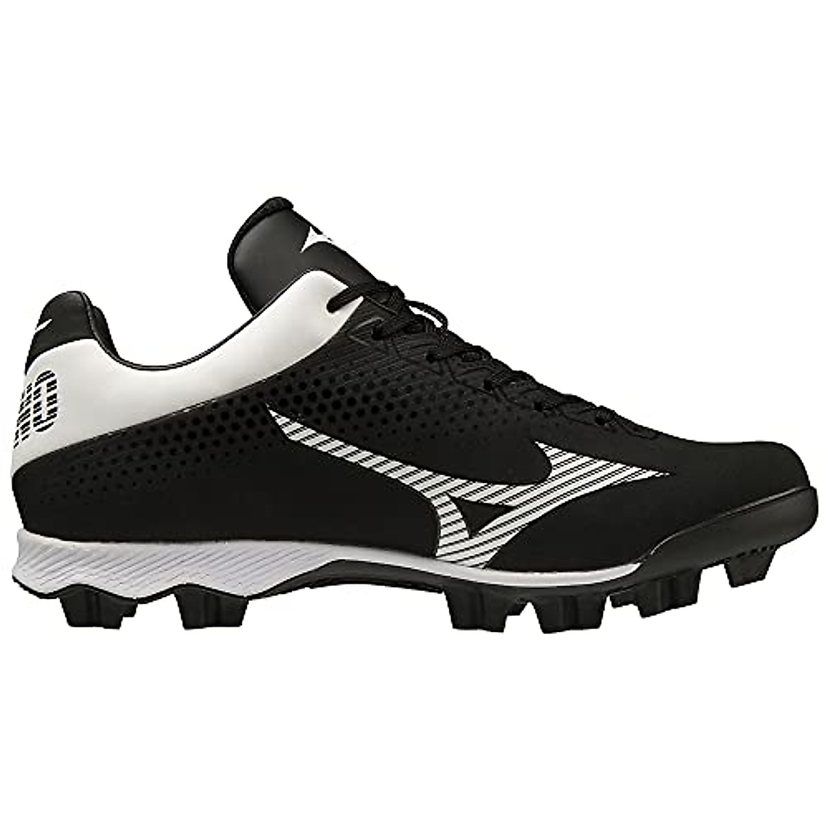 Mizuno Women's Wave Finch Lightrevo Softball Shoe, Black-White, 8