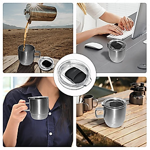 Tumbler Lids for YETI 6 oz/ 8oz/ Stackable Mug & Yeti Rambler 10 oz Tumbler Lid, MagSlider Lids for Yeti Espresso/Coffee Mug 6oz, Replacement Lid for Yeti Rambler 10 oz Wine Tumbler (2 Pack)