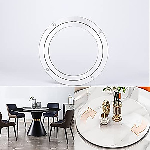 kemengsuer Lazy Susan 8 inch Aluminum Turntable Ball Bearing, Heavy Duty Silent Turner Bearing Turntable Bearing Swivel Turntable Bearing 8 inch