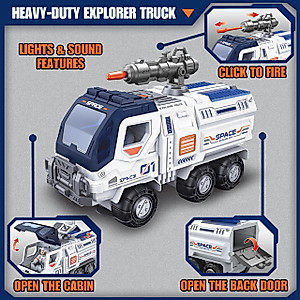 BLOONSY Rocket Ship Toys for Kids | Rocketship Space Shuttle Toys Model with Astronaut Figures | Space Toys for Kids 3 5 7 8 Years Old