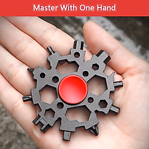Snowflakes Multi Tool 23-in-1 Fmelut Home Gadgets for Hiking,Camping, Outdoor Gifts for Men, Women, Christmas Fidget Home Improvement Travel Tool Kit