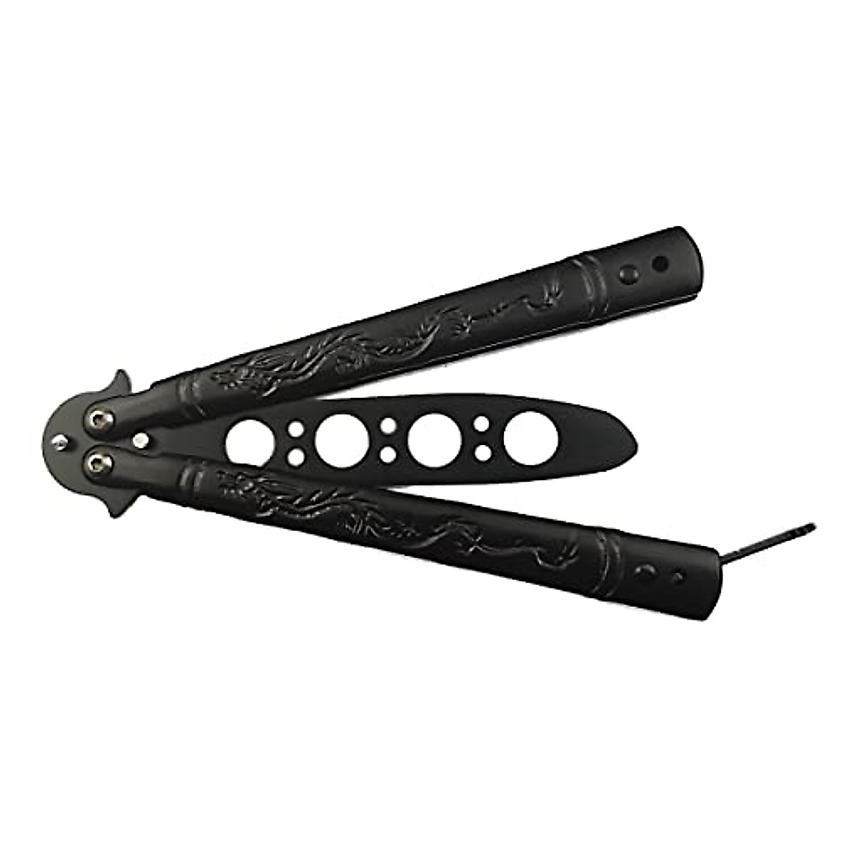 OEEK Survival Training Tool, Camp Stainless Steel Trainer,Beginner for CS GO, Children, Safety (Black)