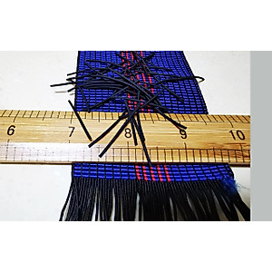 70 Ft Heavy Duty Sofa Elastic Webbing,Contiunous Long Durable Strong Elasticity Dark Blue and Red,2.76" Wide,Upholstery Webbing,Couch Sitting Belt Replacement,Upholstery Materials Elasbelt (70)
