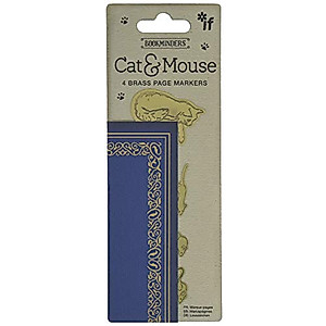 Bookminders Brass Page Markers - Cat & Mouse