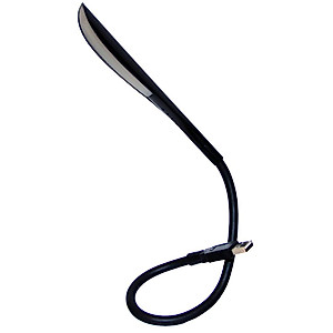 i2 Gear USB Reading Lamp with 14 LEDs Dimmable Touch Switch and Flexible Gooseneck for Notebook Laptop, Desktop, PC and MAC Computer + On/Off Setting (14 LED, Black)