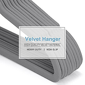 MOERKADA Kids Velvet Hangers 50pack-11 Inch Non Slip Baby Hangers Velvet, Space Saving Kids Clothes Hangers - 360° Swivel Hook, Strong & Durable Infant/Toddler Hangers