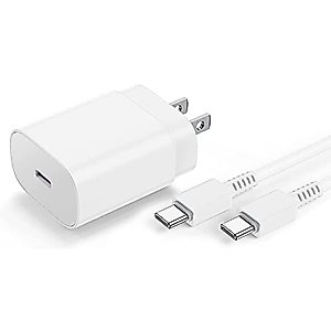 Type C Charger Fast Charging,25W USB C Wall Charger Super Fast Charging Block with 5FT Android Phone Charger Cable for Samsung Galaxy S23 Ultra/S23/S23+/S23 Ultra/S22/S22 Ultra/S21/S21 Ultra/S20 Ultra