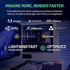 Skytech Pro Eclipse Gaming PC Desktop - Intel Core i9 13900K 3.0 GHz, NVIDIA RTX 4090 24GB, 1TB NVME Gen4 SSD, 32GB DDR5 RAM, 420mm All-in-One Liquid Cooler, Windows 11