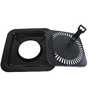 CanCooker Portable Conversion Grill | Easily Convert The Multi-Fuel, Portable Cooktop, or ANY Burner to a Grill, Black, 12 x 12 x 3