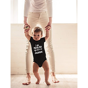CBTwear I Am Mexican And This Is My Juansie Baby Bodysuit Funny Infant Outfit Unisex Humor Clothes (6 Months, Black)