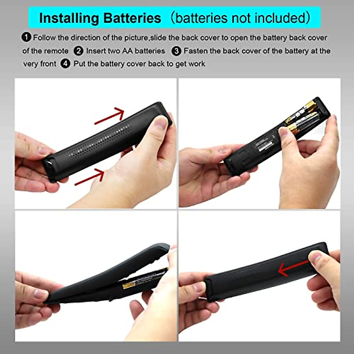 ZYK New Replacement for Samsung Smart TV Remote Universal Remote for Samsung TV with Voice Function Compatible with Samsung Crystal UHD QLED LCD Curved 4K 8K Smart TVs with Netflix, Prime Video, hulu