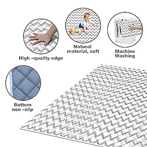 Playpen Mat,50x50 Play Mat for Playpen，Thick Baby Mat for Floor Crawling,Non Slip Baby Playpen Mat for Play 50×50 Inches Baby Floor Mat for Babies Toddler，Travel Play Mat for Baby，Baby Play Tent Mat.