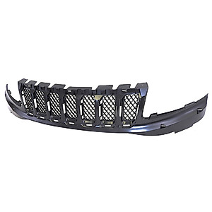 Perfit Liner New Front Black Grille Grill Compatible With 2011-2014 JEEP Compass SUV Fits CH1200344 68109866AA