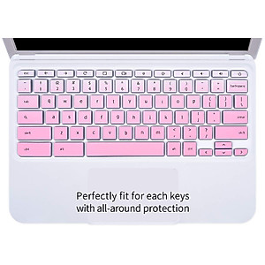 Keyboard Cover for Lenovo Chromebook Flex 3 11"/11.6 Lenovo Chromebook C330/Lenovo IdeaPad Flex 3 11.6"/Chromebook N20 N21 N22 N23 100e 300e 500e 11.6/Chromebook N42 N42-20 14 inch, Gradual Pink