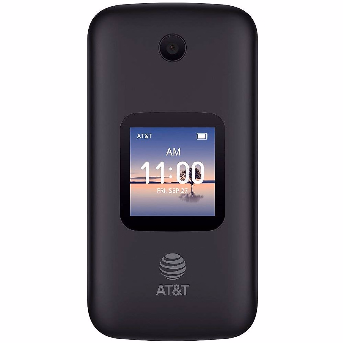 AT&T Prepaid - Alcatel SMARTFLIP, 4GB Memory, 2.8 Dual Display, Bluetooth, WiFi, Big Buttons - Black (Renewed)