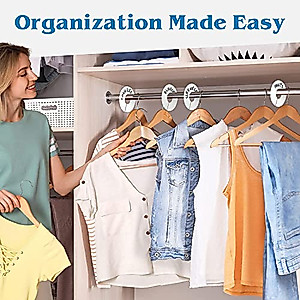 Closet Dividers for Hanging Clothes - Set of 20 White Clothing Rack Dividers , Clothing Size Rack Dividers, Closet Organizers and Storage Clothes Dividers (20)