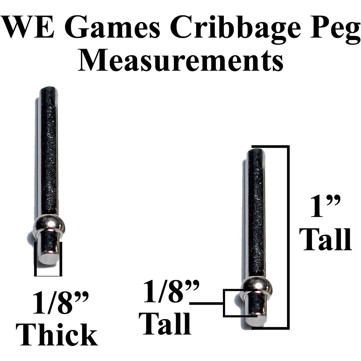 WE Games- Classic Wooden Cribbage Board Game Set- Solid Oak