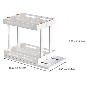 Alipis Kitchen Spice Rack Spice Jar Holder Bathroom Toiletry Organizers Tabletop Seasoning Rack Cosmetic Holder Kitchen Rack Dressing Table Organizer Desktop Spice Rack