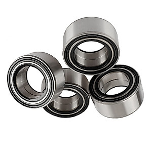 Nakuuly Front and Rear Wheel Bearings Pack of 4 Compatible with Polaris RZR XP 4 900 1000 Turbo Diesel Crew Scrambler Sportsman Replaces # 3514699 3514822 3514924 3514627