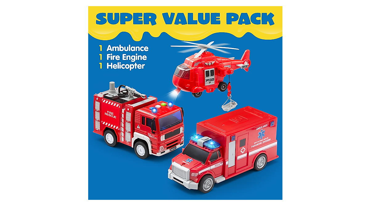 JOYIN Toddler Fire Truck Toys - Fun & Safe Play for Boys