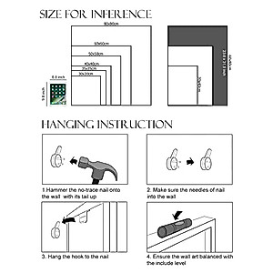 Zessonic Abstract wall art with Gold foil - Gold and grey canvas artwork print with glitter texture for modern style decor，Framed, Ready to hang